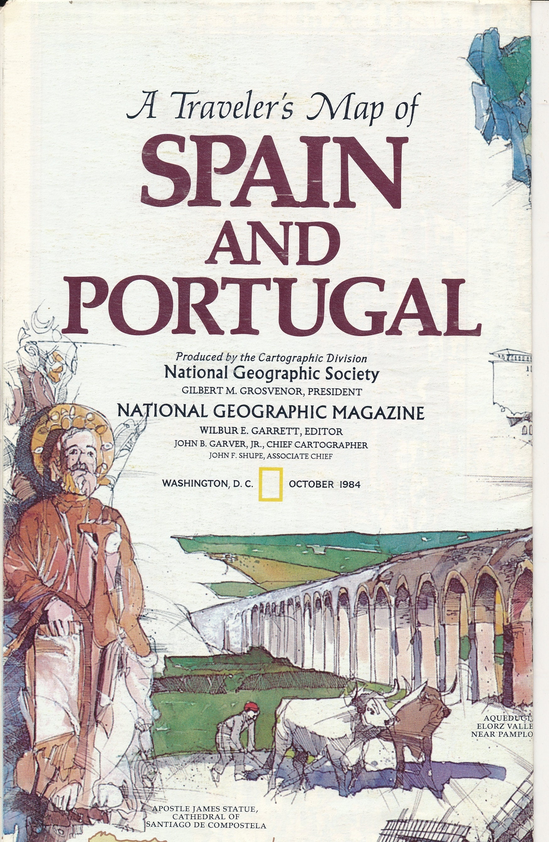 National Geographic Maps: A Traveler's Map of Spain and - Etsy