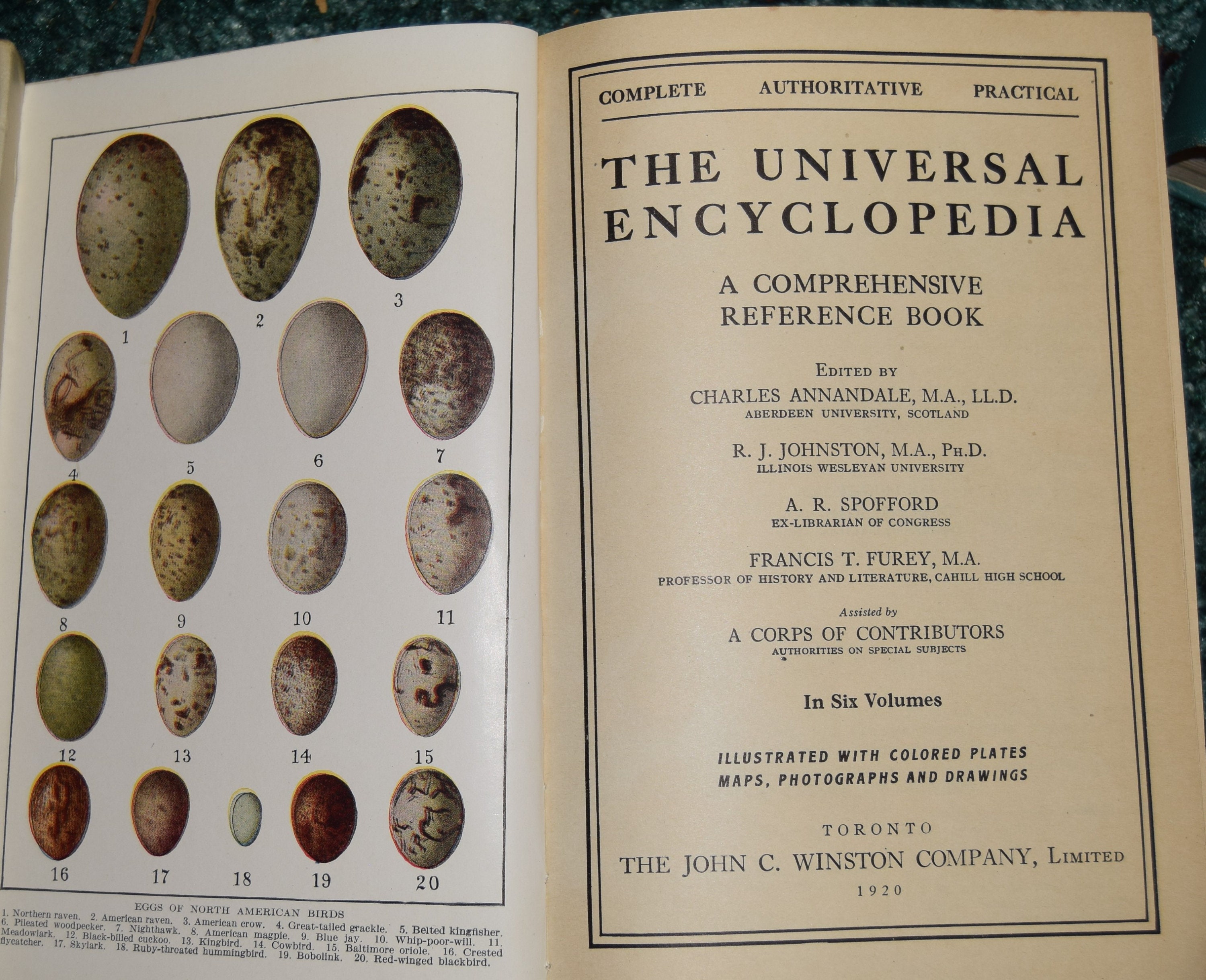 The Universal Encyclopedia A Comprehensive Reference Book Full Set of 6 ...