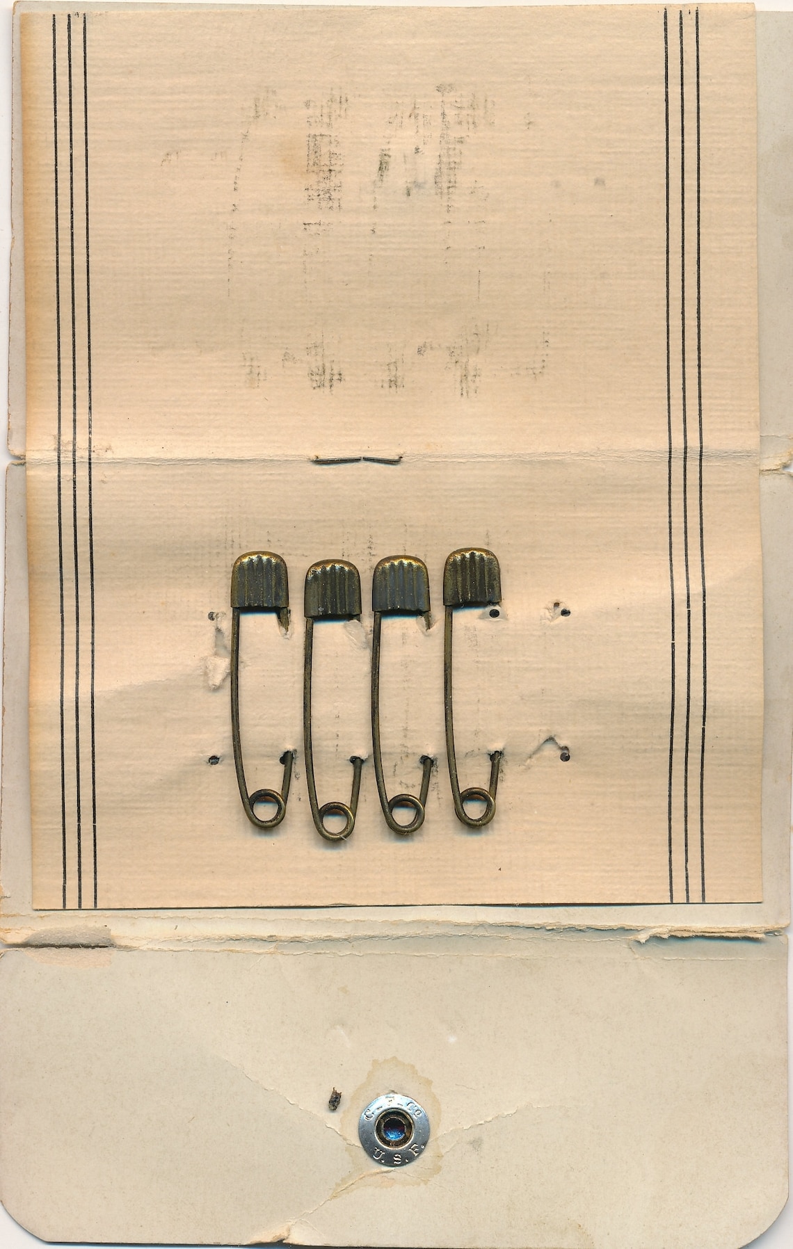 Vintage Antique Safety Pins and Straight Pins Lot of 5 Items - Etsy