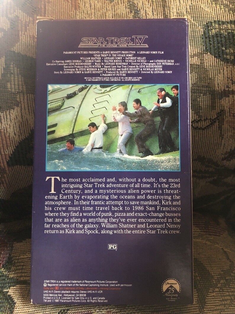 VHS Star Trek IV: the Voyage Home VHS 1986 - Etsy