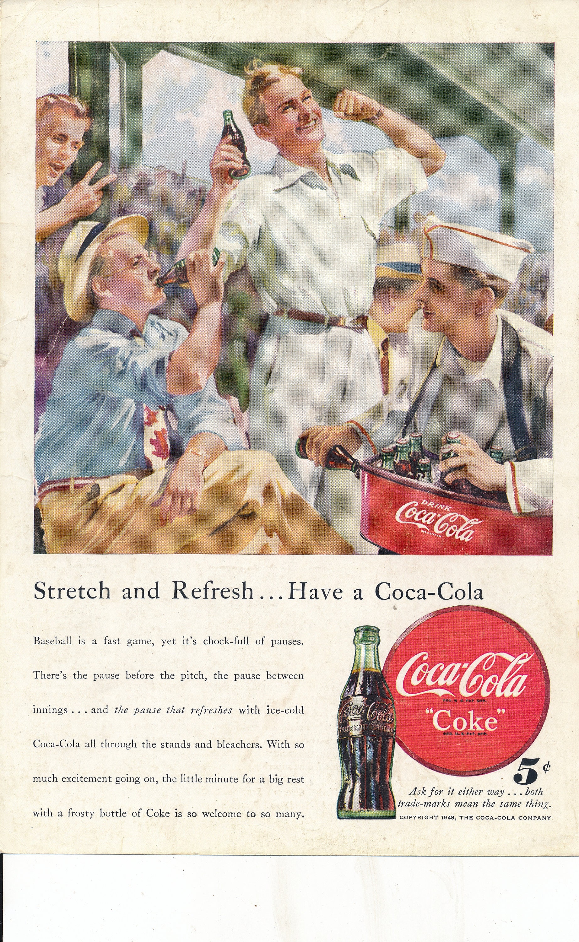 Coca-cola 2 Magazine Ads From the 1940's - Etsy