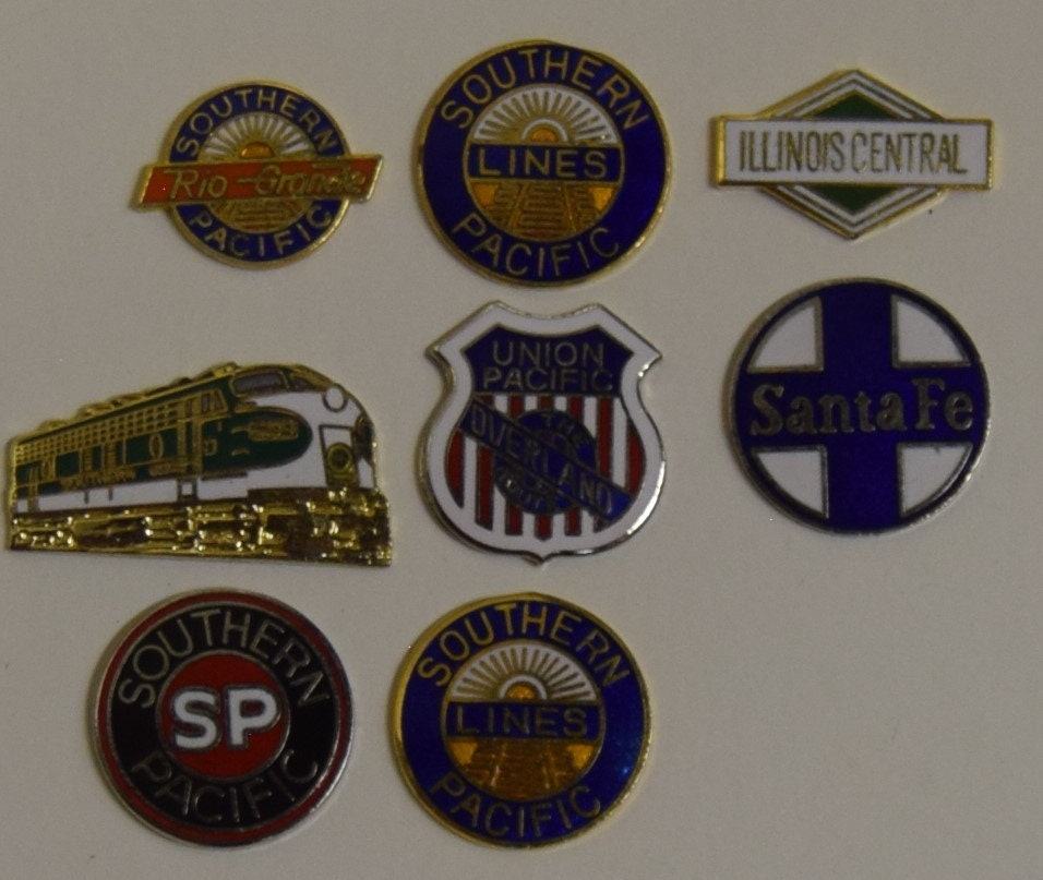 Railroad Logo Emblems Lot of 8 - Etsy