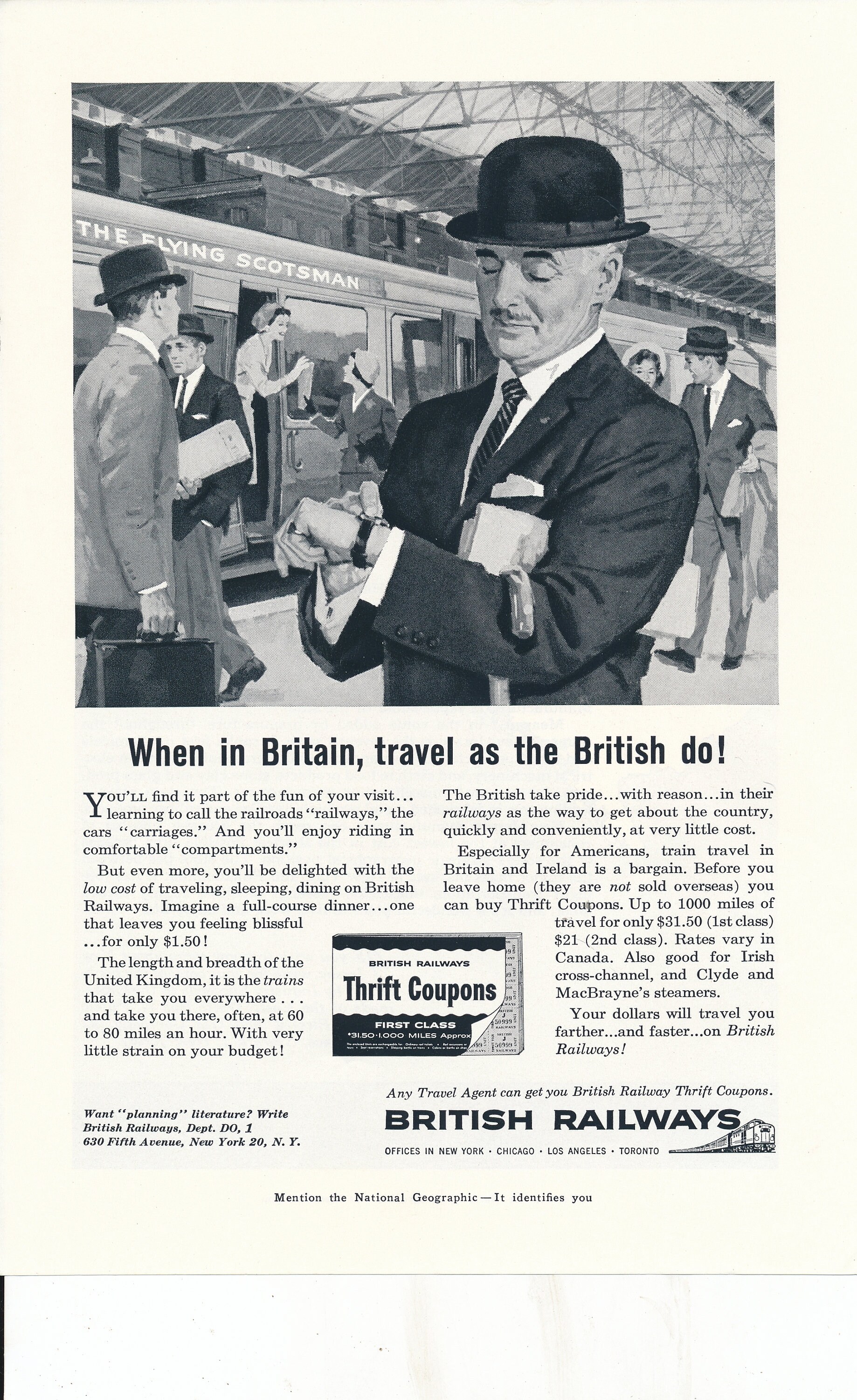 British Railways Magazine Print Ads Lot of 4 From the 1950's - Etsy