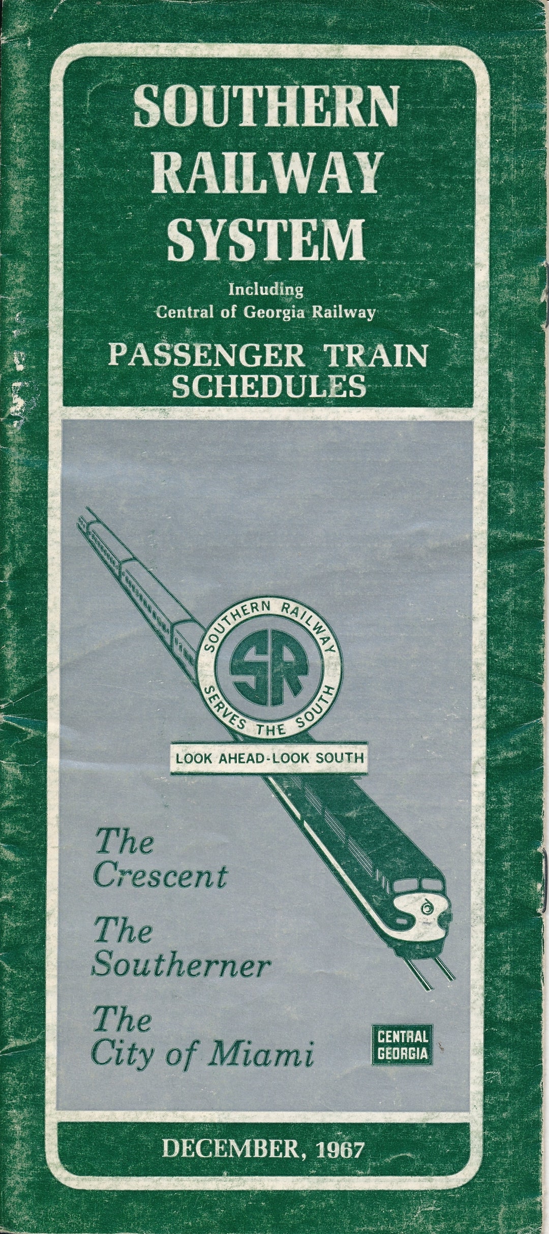 Southern Railway Public Timetable Dated December, 1967 - Etsy