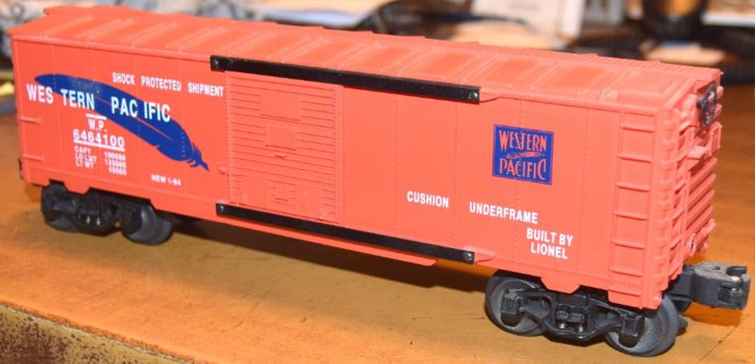 Lionel Trains Postwar Boxcar 6464-100 Western Pacific Railroad O Scale ...