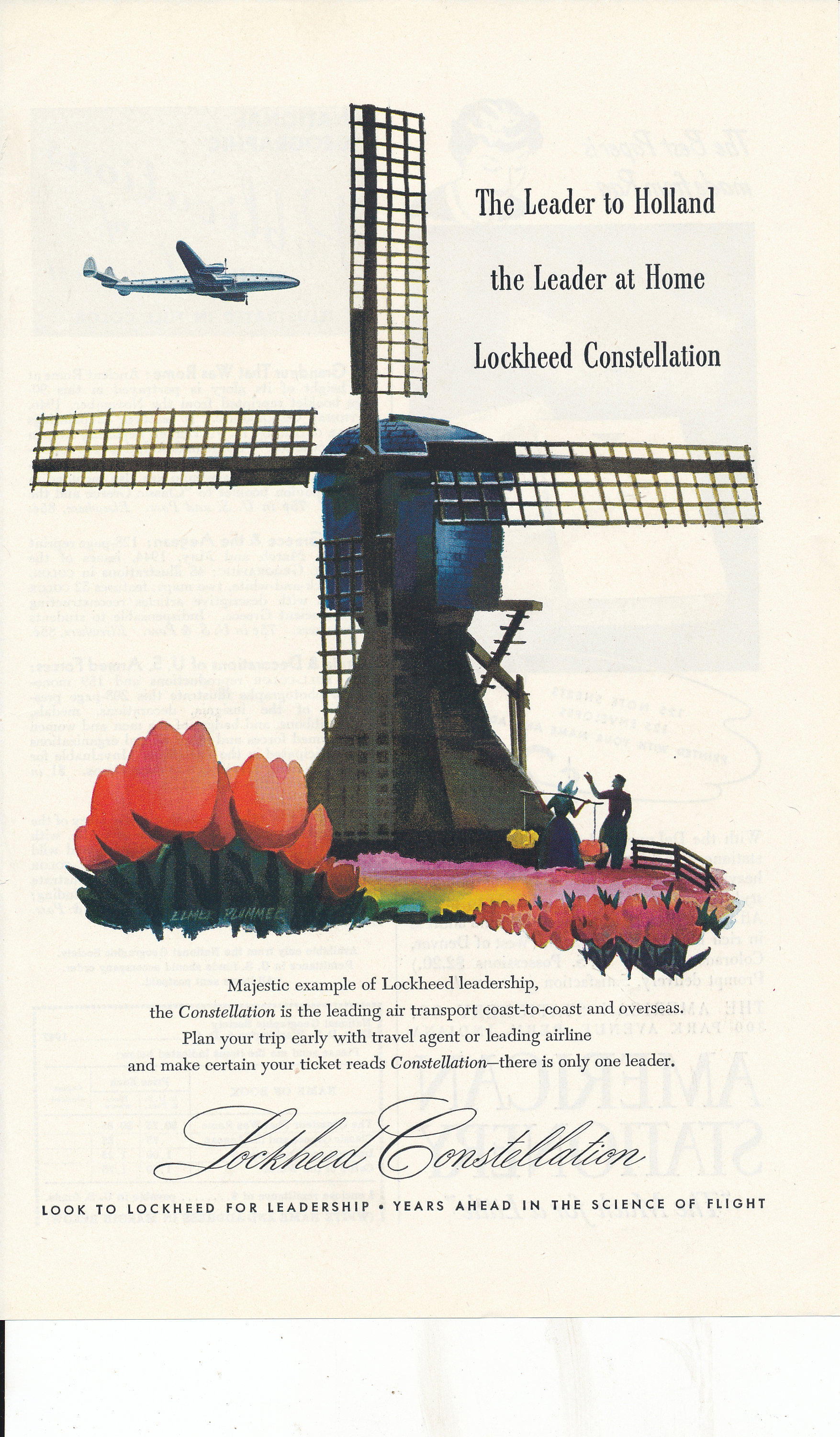 Lockheed Constellation 3 Magazine Ads From the 1950s - Etsy