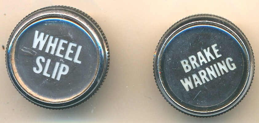 Railroad Diesel Engine Warning Lights on the Engineers Control Stand ...