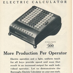 10 Vintage Antique Magazine Ads for Office Machines 1890's Thru 1930's ...