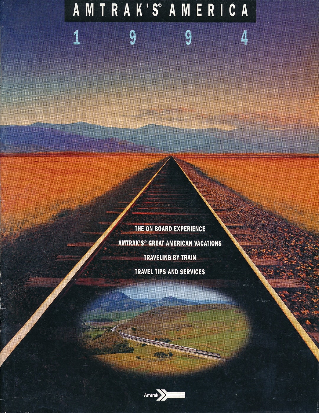 Amtrak Travel Booklets Lot of 3: Amtrak's America 1994, Amtrak Travel ...