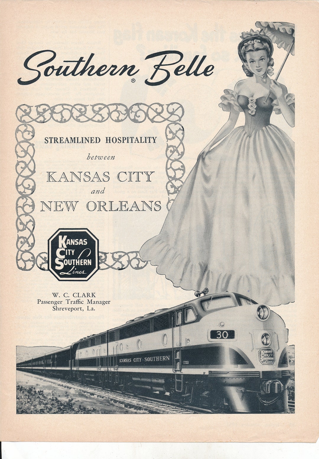 Kansas City Southern Railroad 2 Magazine Print Ads for the Southern ...