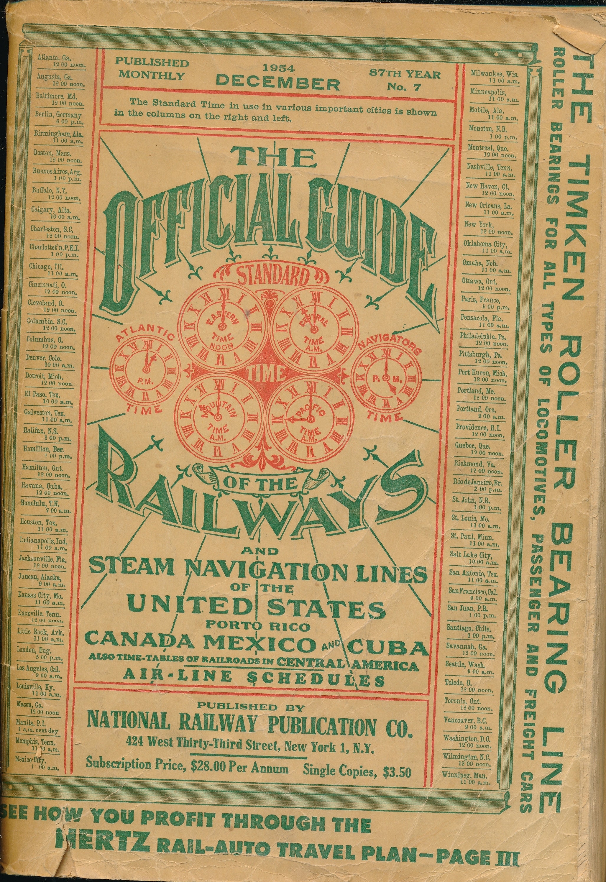 The Official Guide of the Railways December 1954 - Etsy