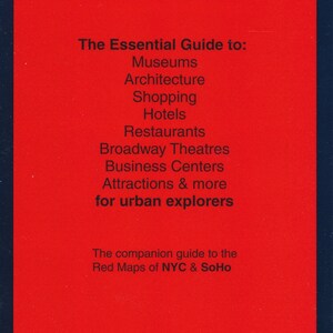 New York City Map: Red Maps New York City Lot of 3 NYC, Midtown, Soho ...