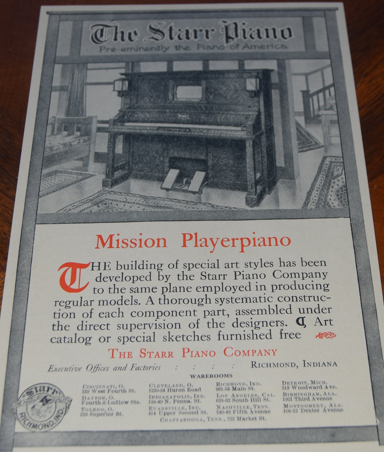 Vintage Magazine Print Ad's Early 1900's for Pianos Lot of 8 Assortment ...