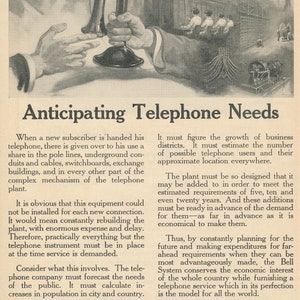 American Telephone and Telegraph Company AT&T 3 Magazine Print Ads From ...