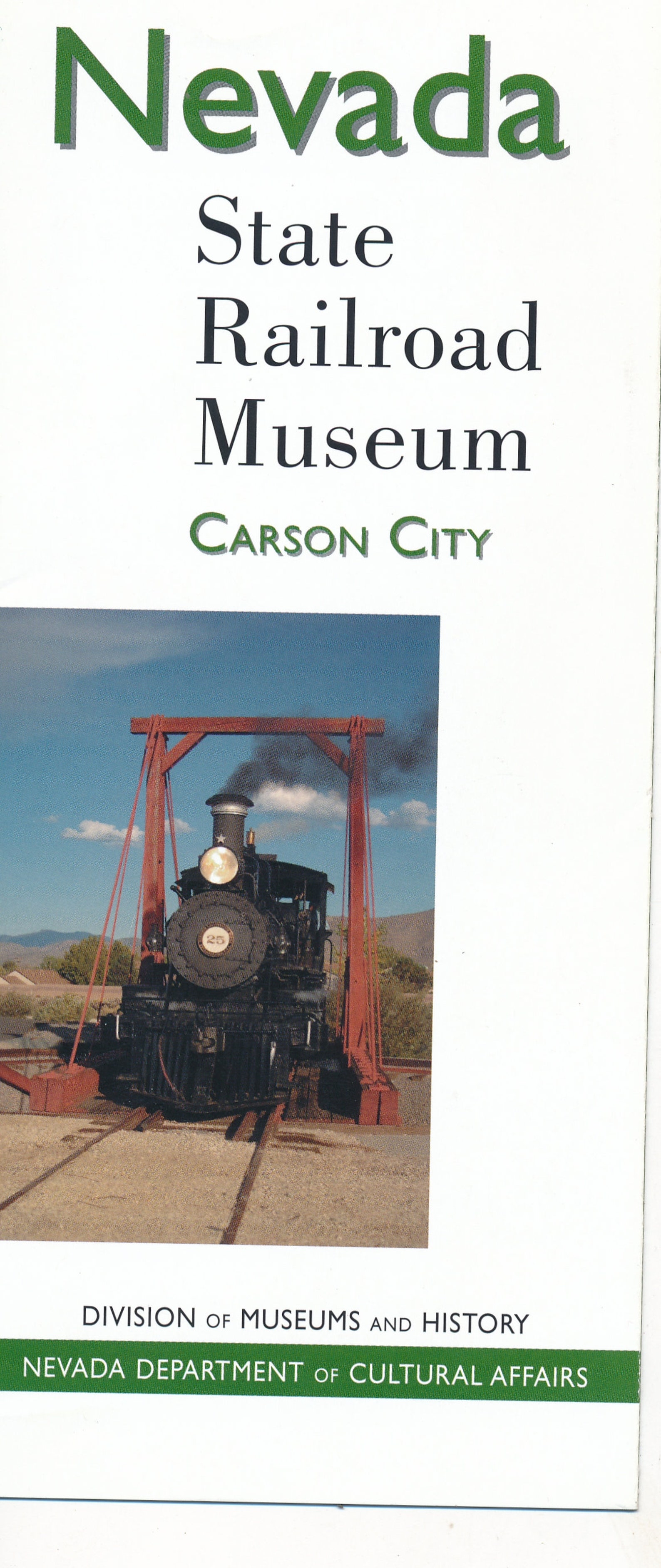 Nevada State Railroad Museum, Carson City Lot of 2 Brochures - Etsy