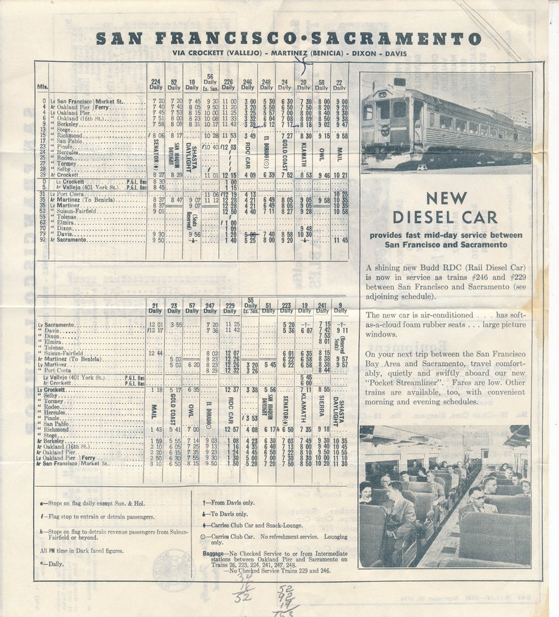 Southern Pacific Railroad Timetables Lot of 2: - Etsy