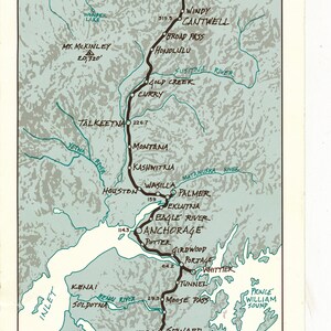 Alaska Railroad Dining Car Menu - Etsy