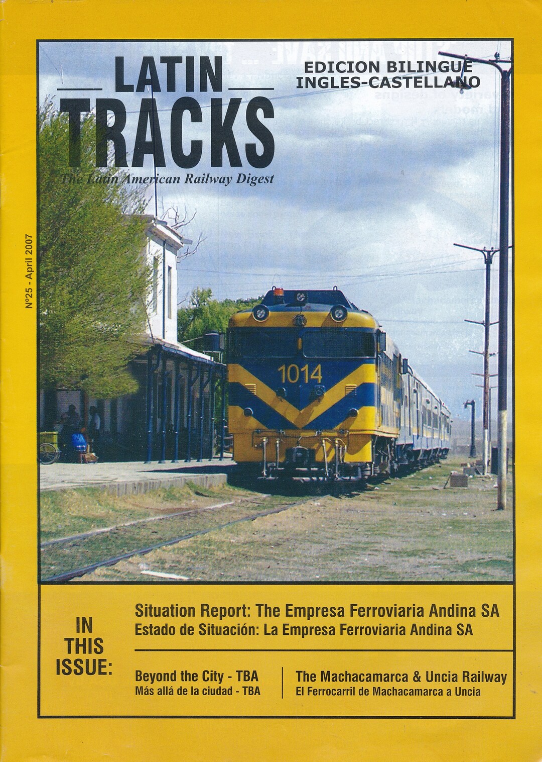 Latin Tracks the Latin American Railway Digest Magazine April 2007 - Etsy