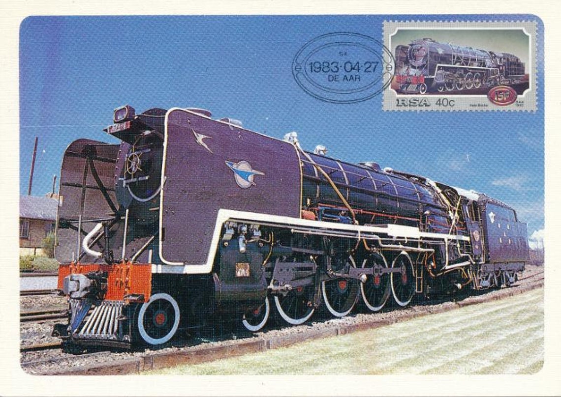 South African Railways Lot of 4 Post Cards With Matching Postage Stamp ...