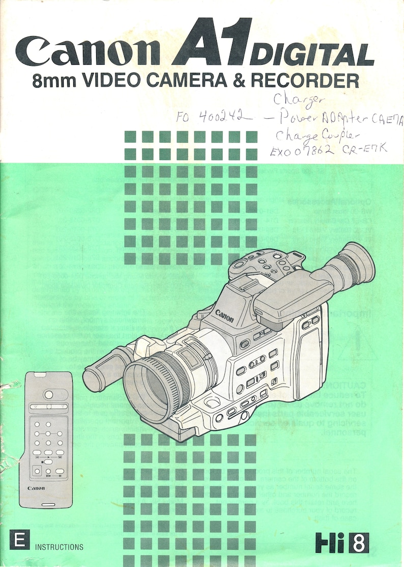 Canon A1 Digital Hi 8 & 8mm Video Camera Lot of 2 - Etsy