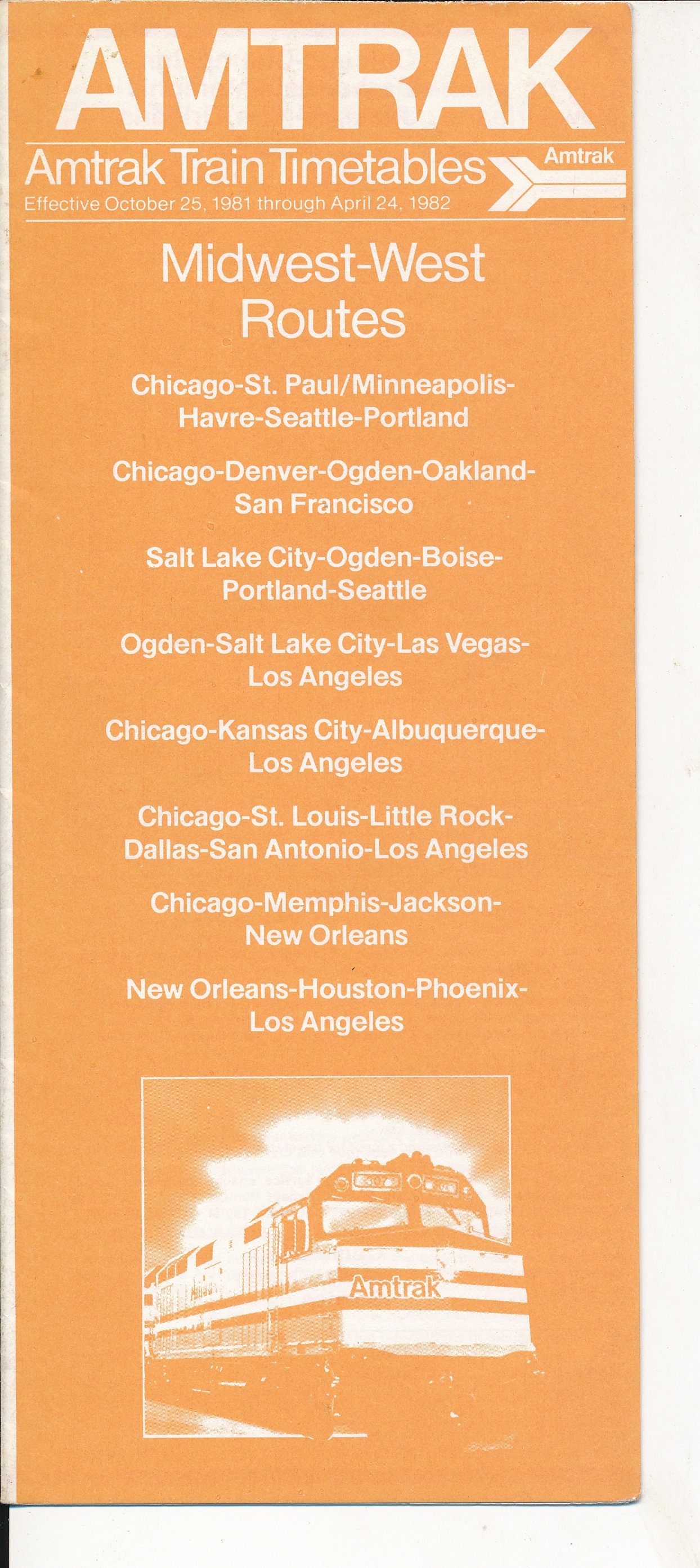 Amtrak Timetables Lot of 9 Different Regional - Etsy