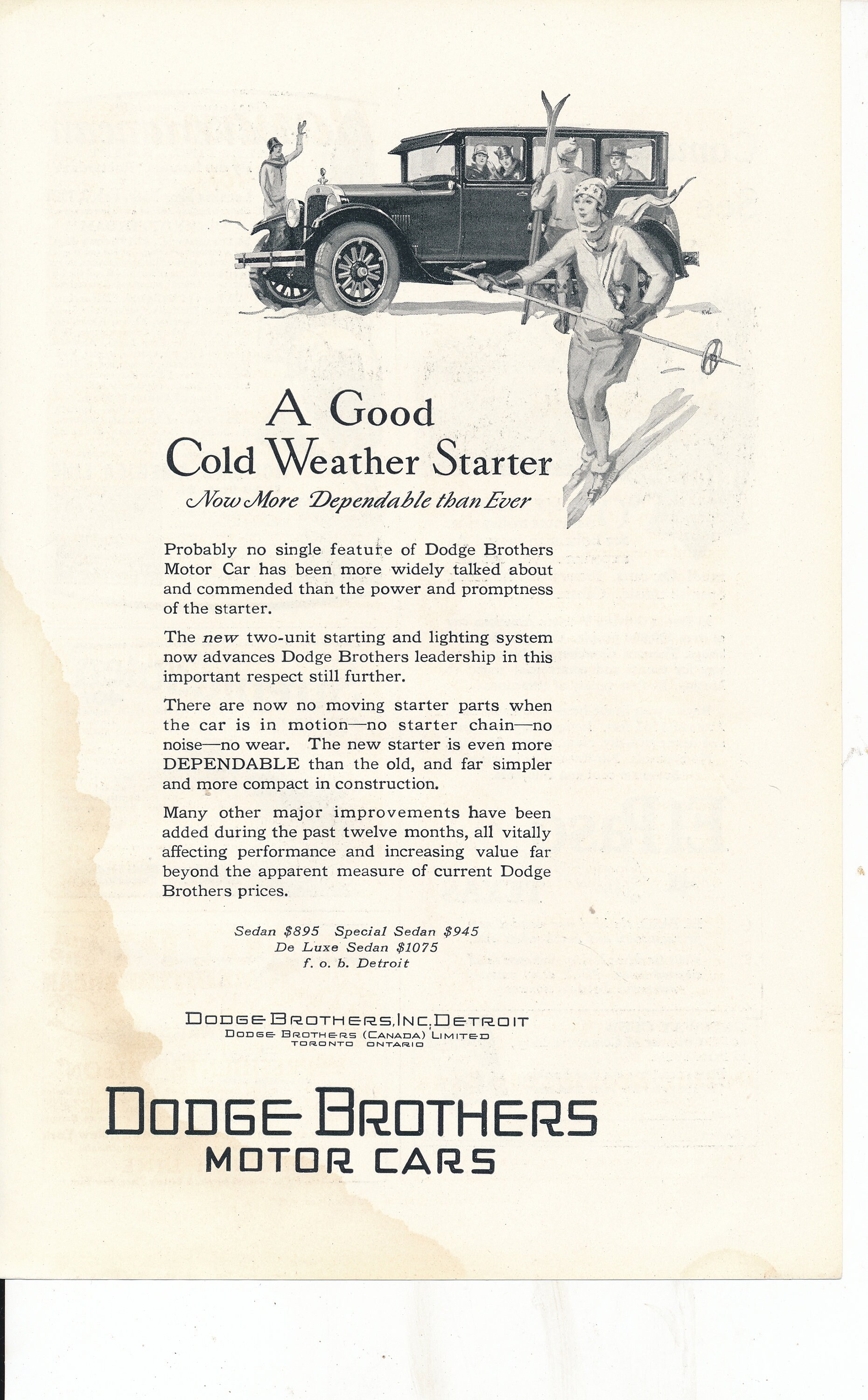2 Vintage Magazine Print Ads for the Dodge Brothers Motor Cars in 1927 ...