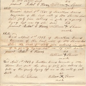 Antique Handwritten Accounting Ledger Pages Peoples Names and Amounts ...