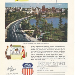 Union Pacific Railroad 5 Magazine Print Ads From the 1940's and 1950's ...