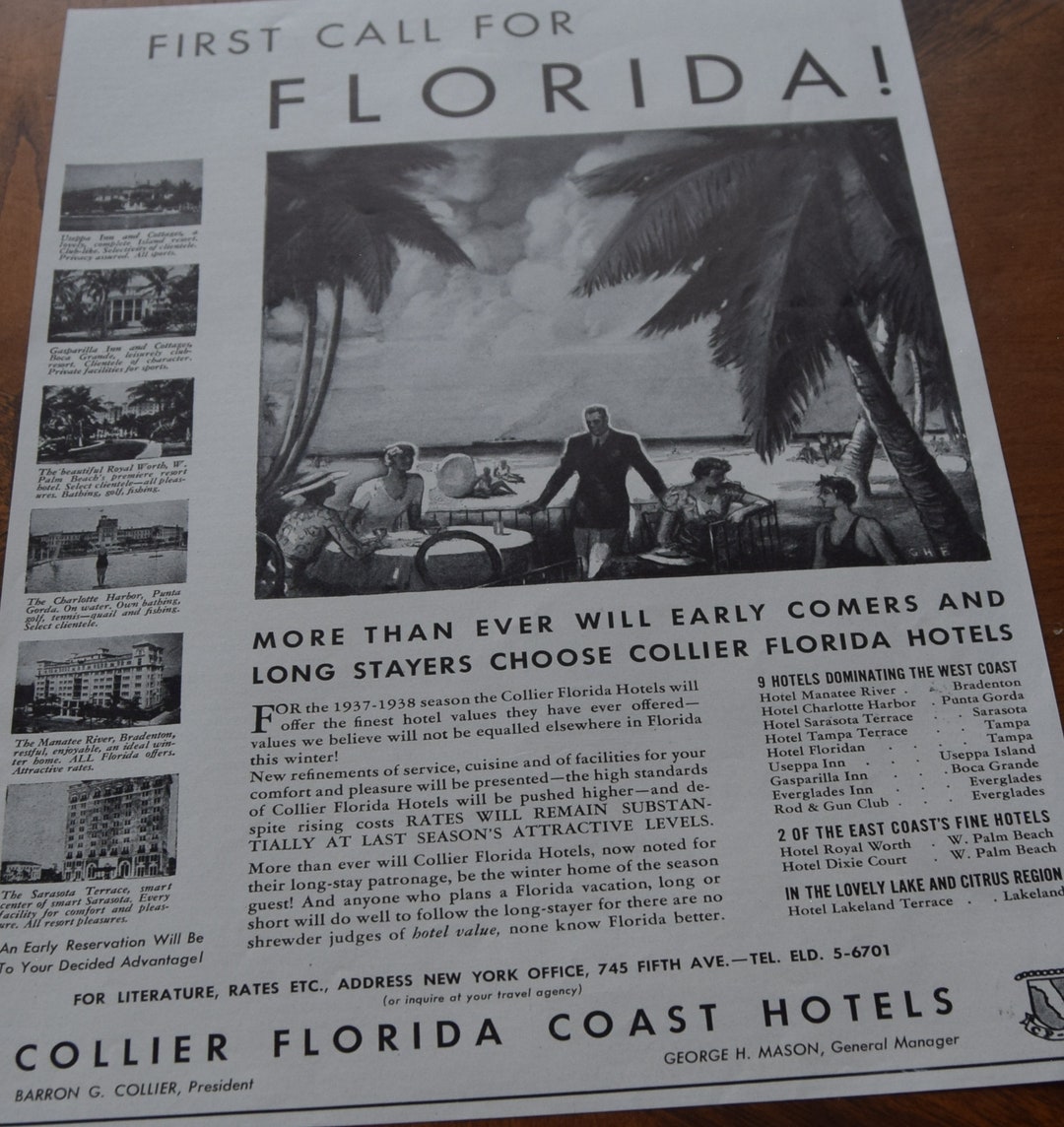 Vintage Magazine Print Ad's From the Early 1900's Lot of 2 Hotels - Etsy