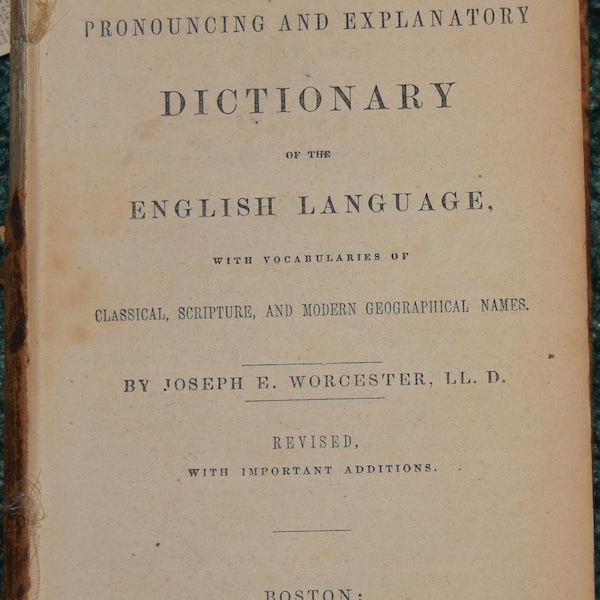 Dictionary - Etsy