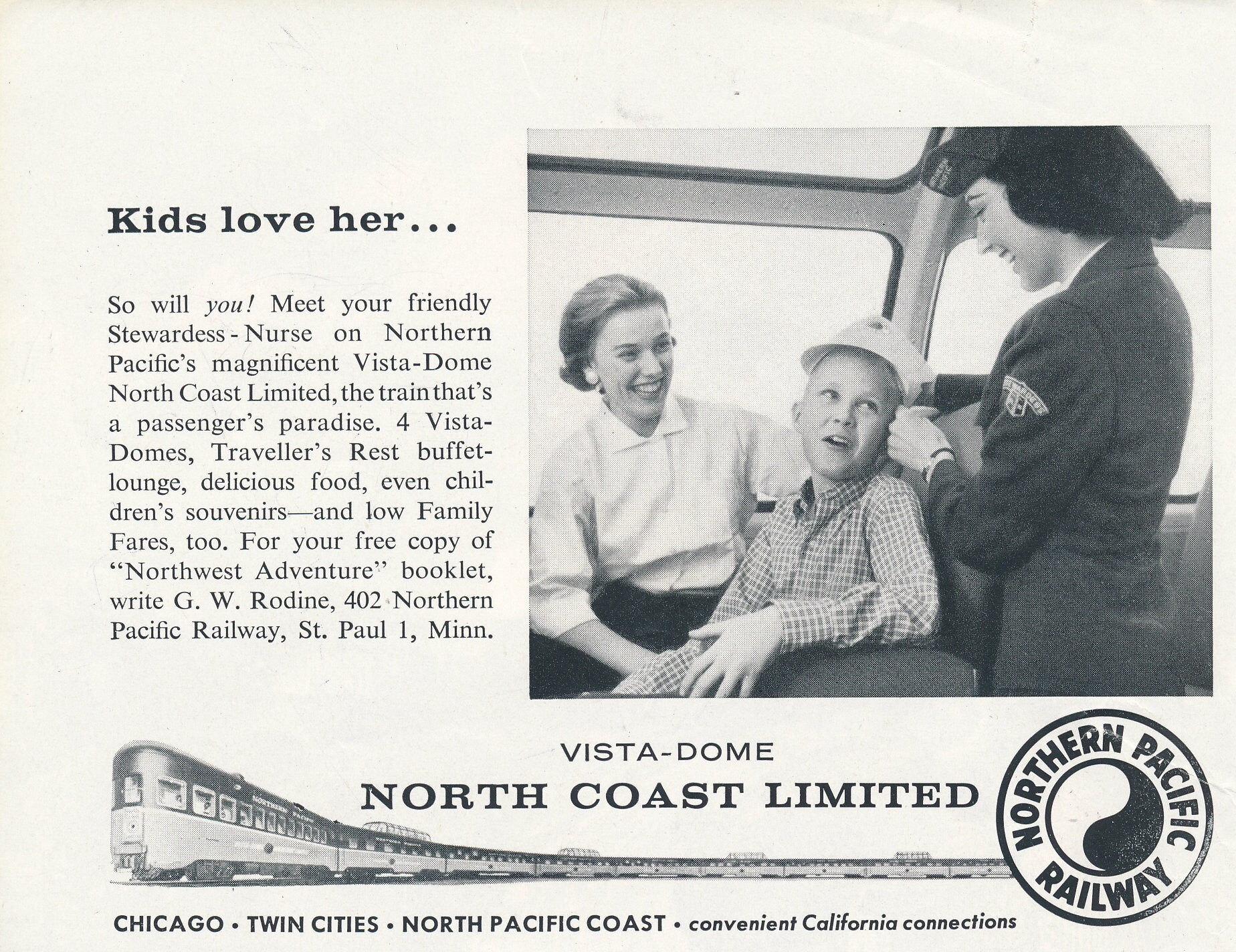 Northern Pacific Railway 3 Magazine Print Ads From the 1950's - Etsy