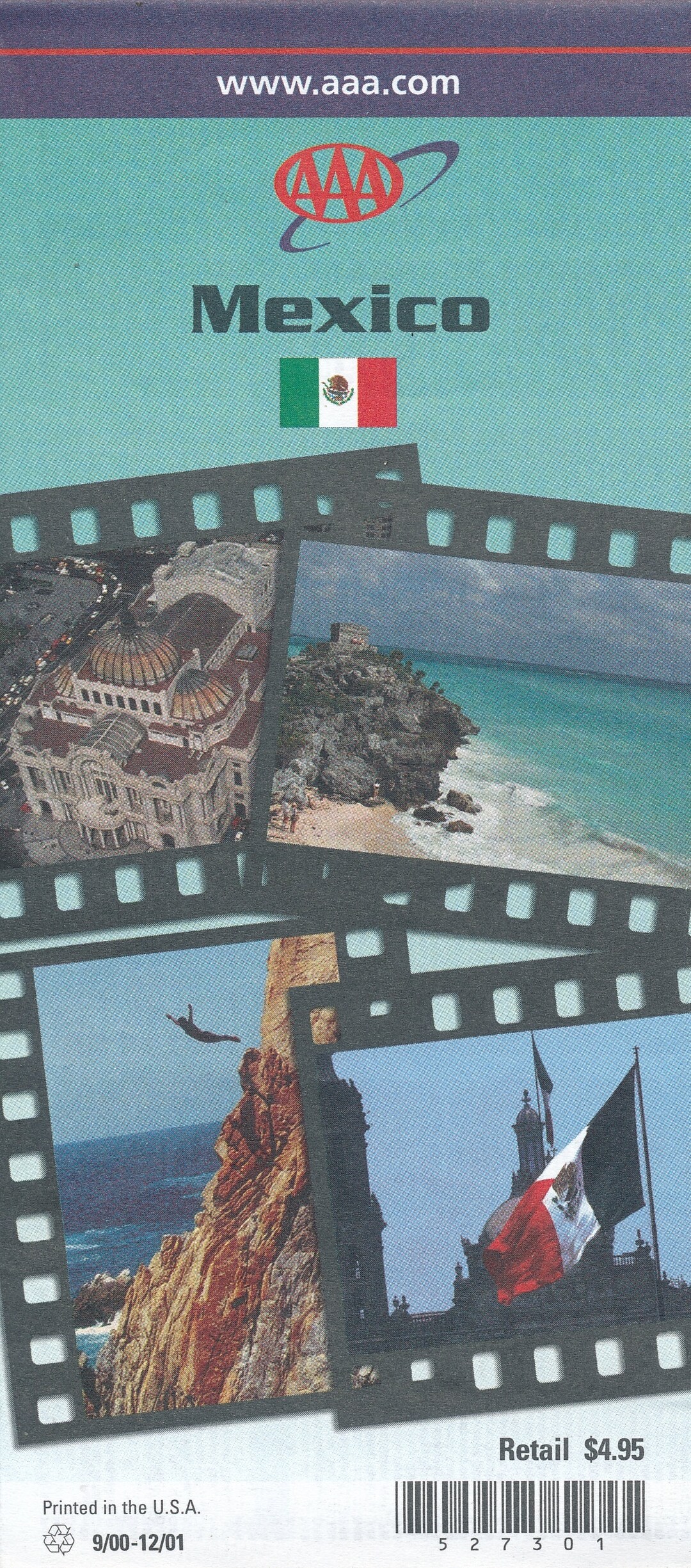 AAA Road Map of Mexico 2001 Brand New - Etsy