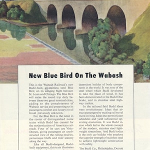 Budd Railcar Company 3 Magazine Print Ad's for New Trains on the New ...