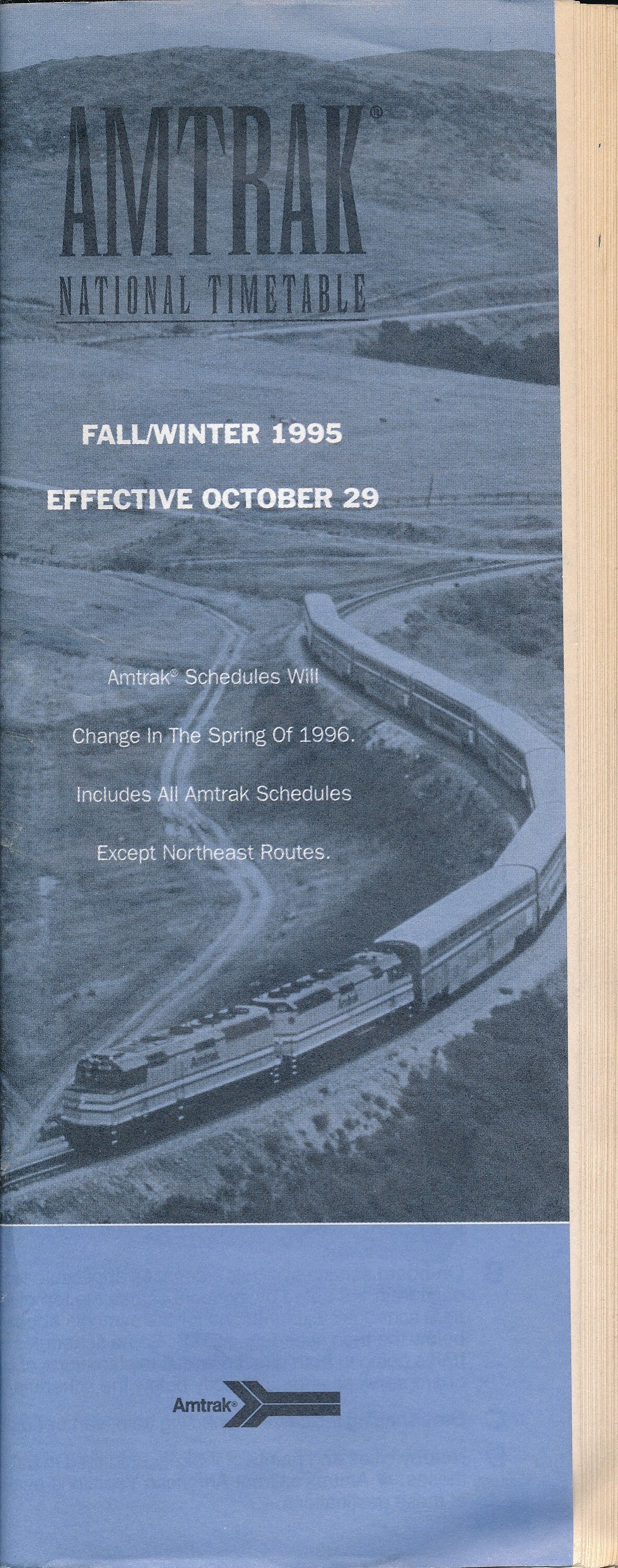 Amtrak National Passenger Train Timetables Lot of 5 in the 1990's: 1991 ...