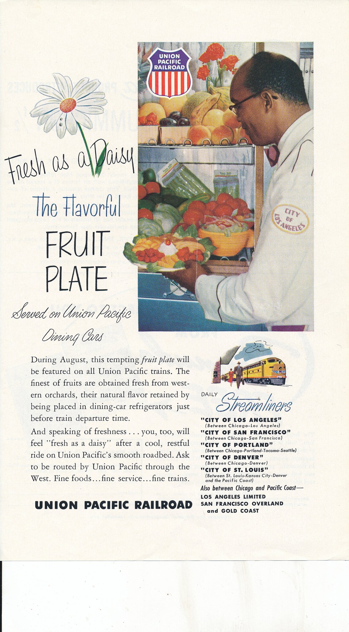 Union Pacific Railroad 5 Magazine Print Ads From the 1950's - Etsy