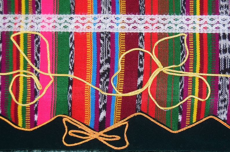 Ecuadorian Rainbow Throw Woven Colorful Cotton Fabric From the Famous ...