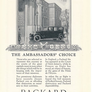 4 Vintage Packard Print Ads From the 1920's - Etsy