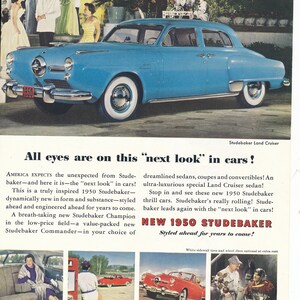 3 Vintage Studebaker Print Ads From the 1940's and 1950's - Etsy