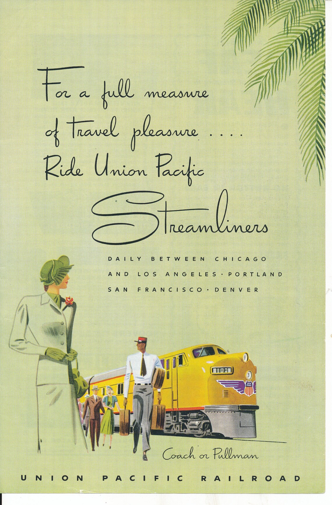 Union Pacific Railroad 4 Magazine Print Ads From the 1940's - Etsy