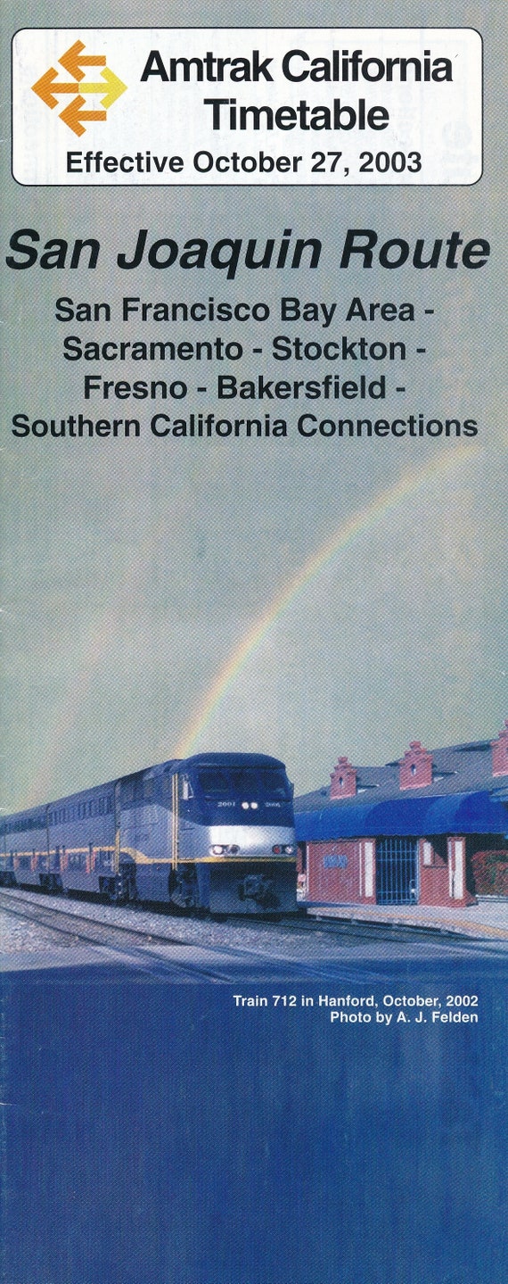 Mapa De Ruta Del Tren Zephyr De Amtrak En California