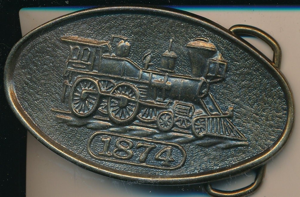 Steam Engine 1874 Belt Buckle - Etsy