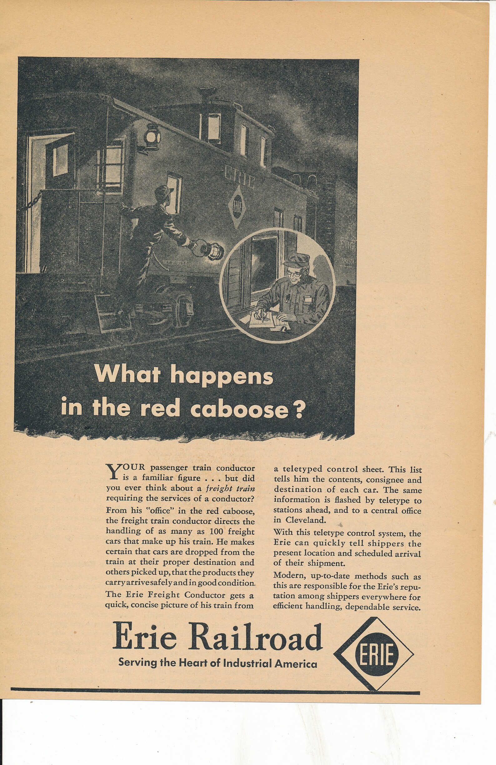 Erie Railroad 4 Magazine Print Ads From the 1930's-40's and 50's - Etsy