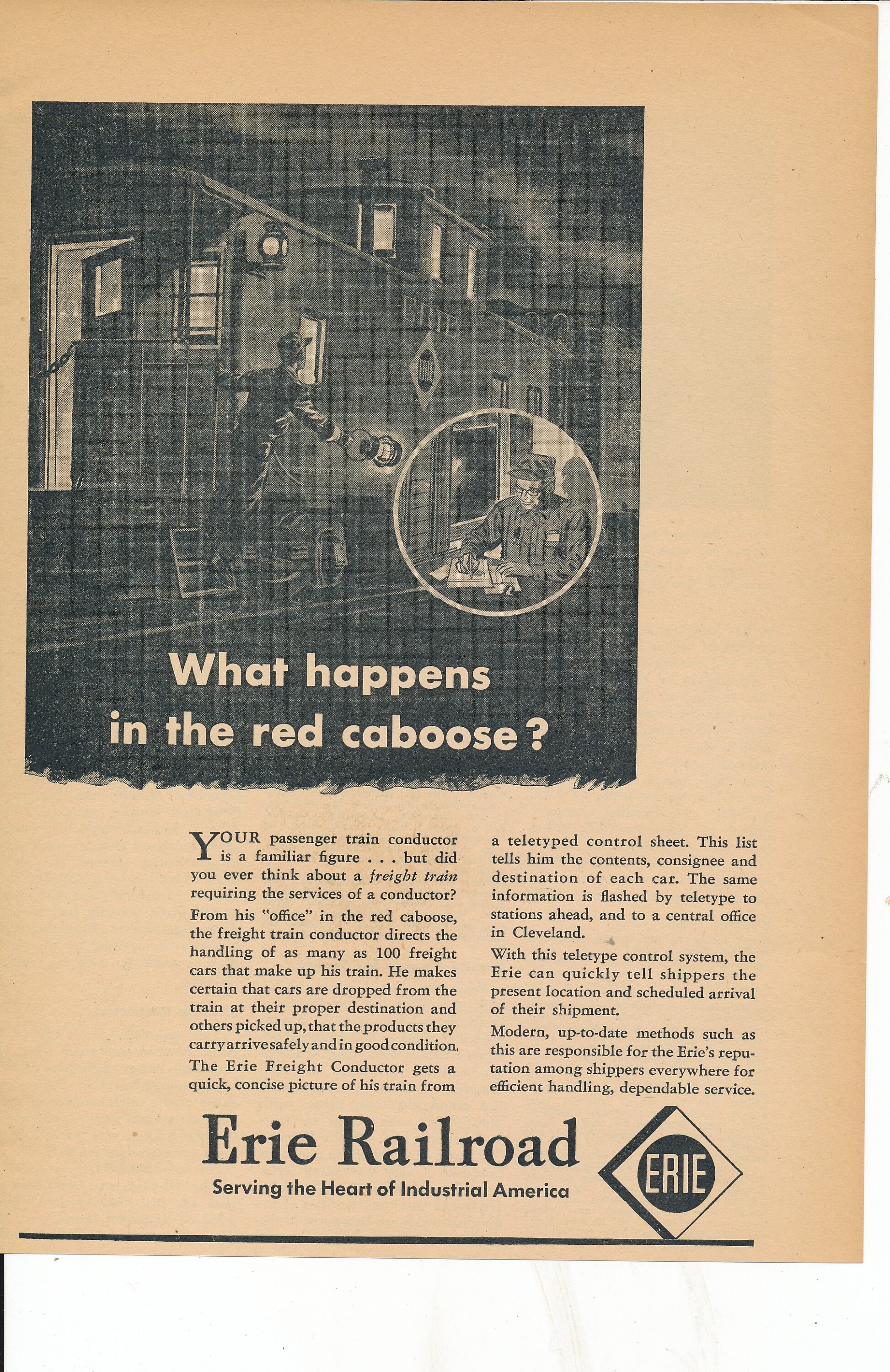 Erie Railroad 4 Magazine Print Ads From the 1930's-40's and 50's - Etsy