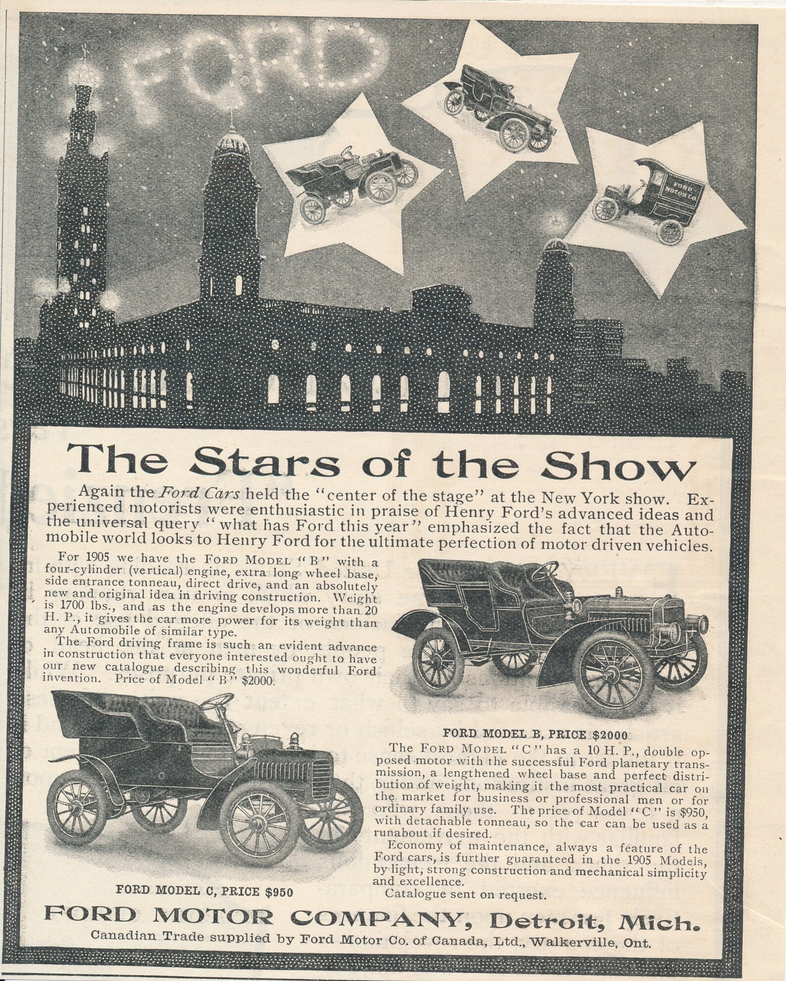 3 Vintage Print Ads for Ford in the 1900's - Etsy