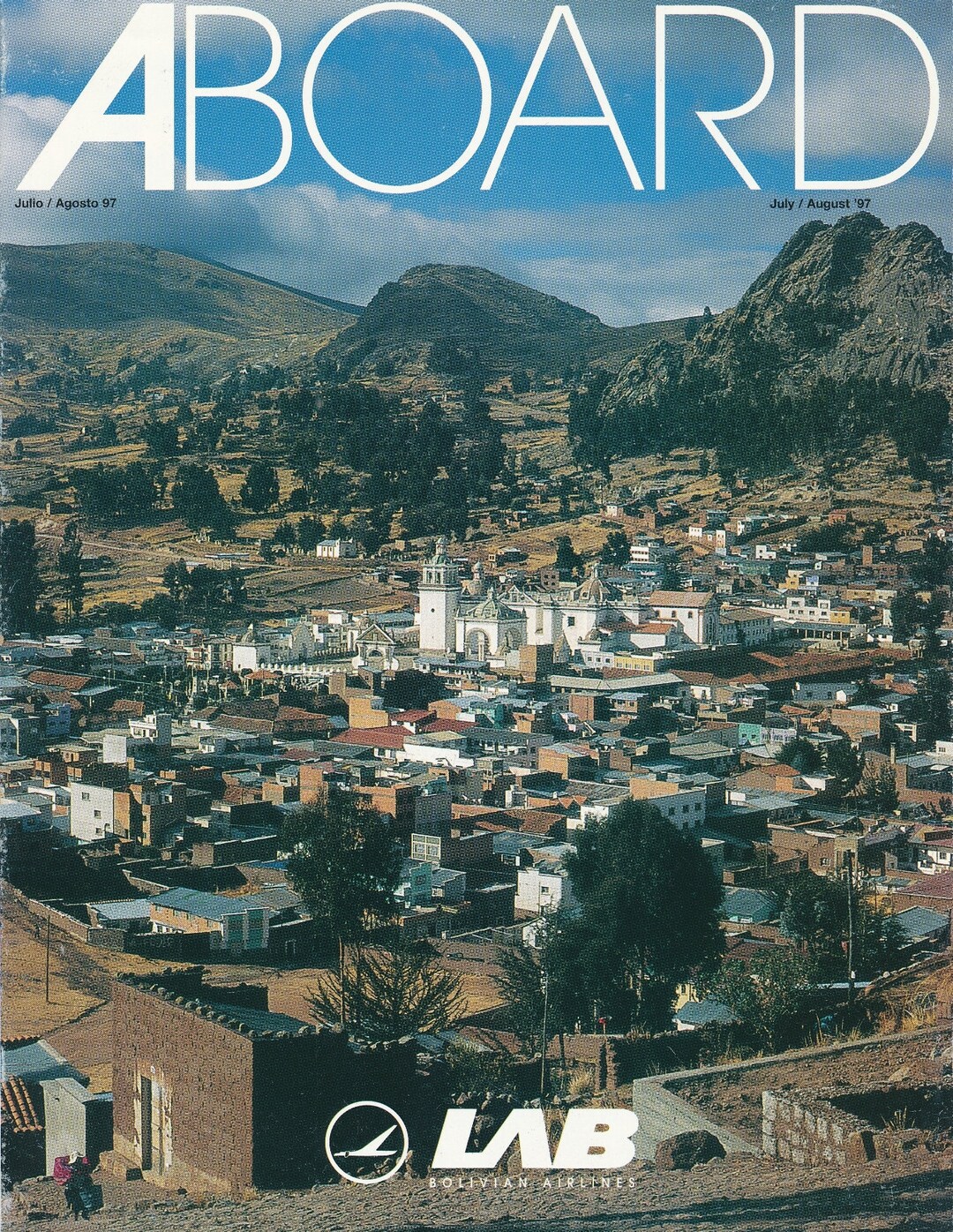 La Linea Bandera De Bolivia (LAB) Inflight Magazine July/august 1997 - Etsy