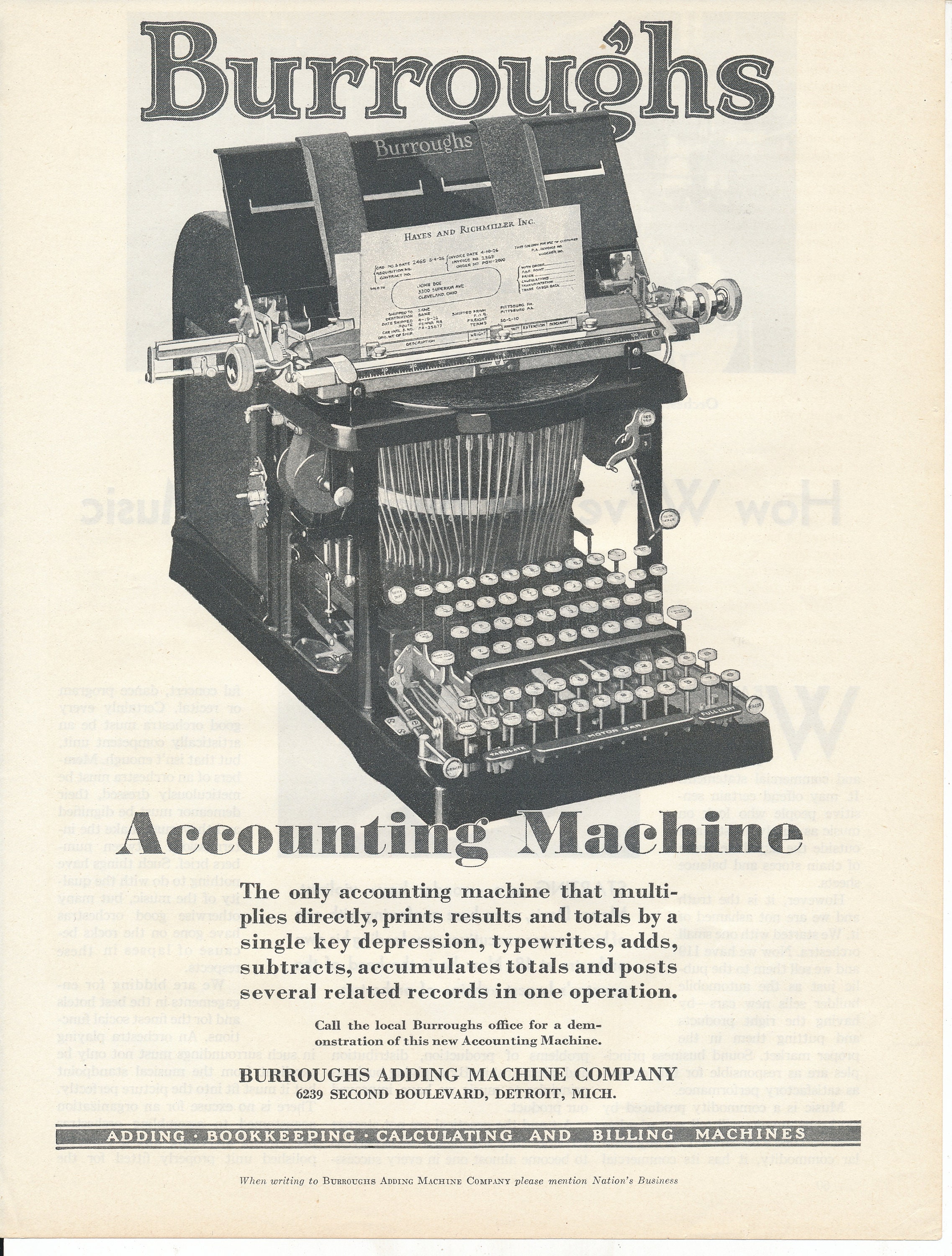 10 Vintage Antique Magazine Ads for Office Machines 1890's Thru 1930's ...