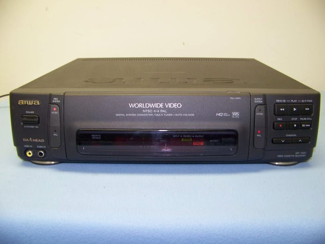 Aiwa HV-MX1 Vhs Video Cassette Recorder NTSC/PAL Digital Converter ...