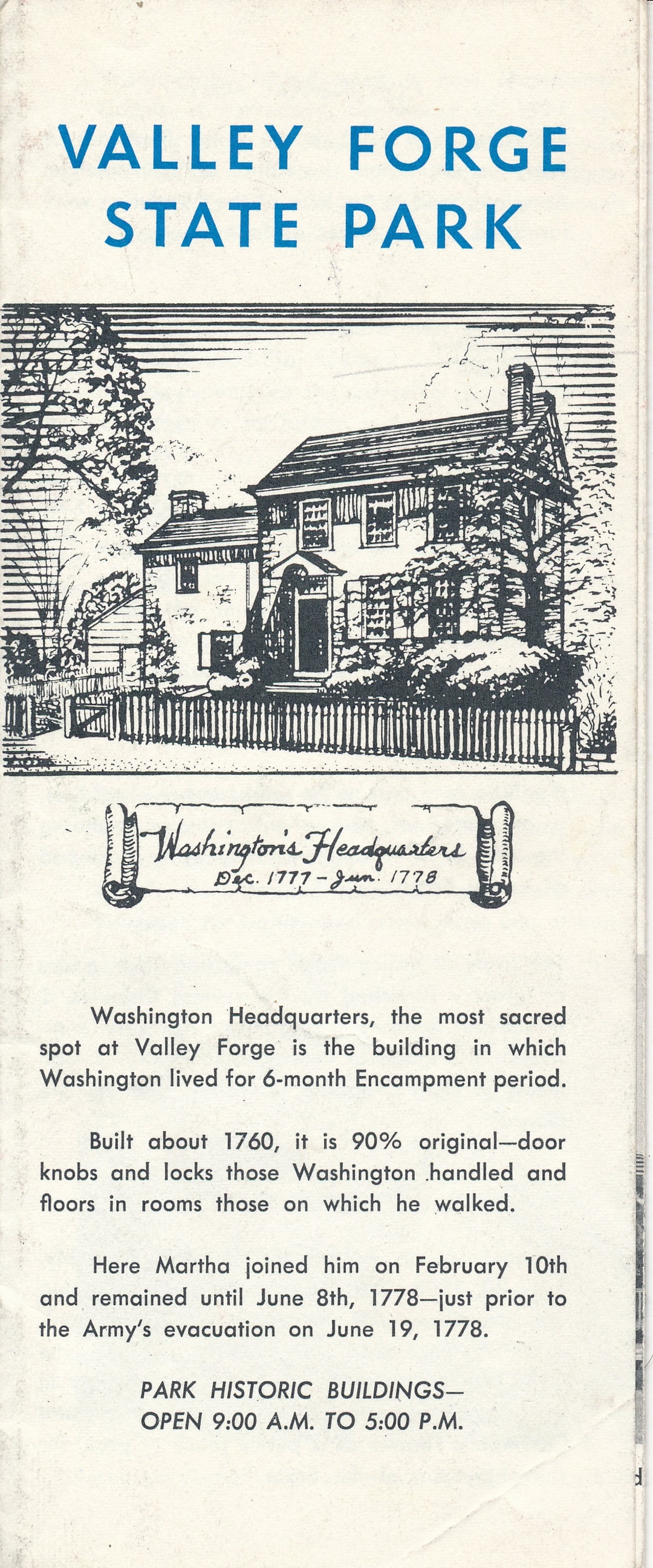 Vintage Valley Forge State Park Pennsylvania Travel Brochure 1973 - Etsy