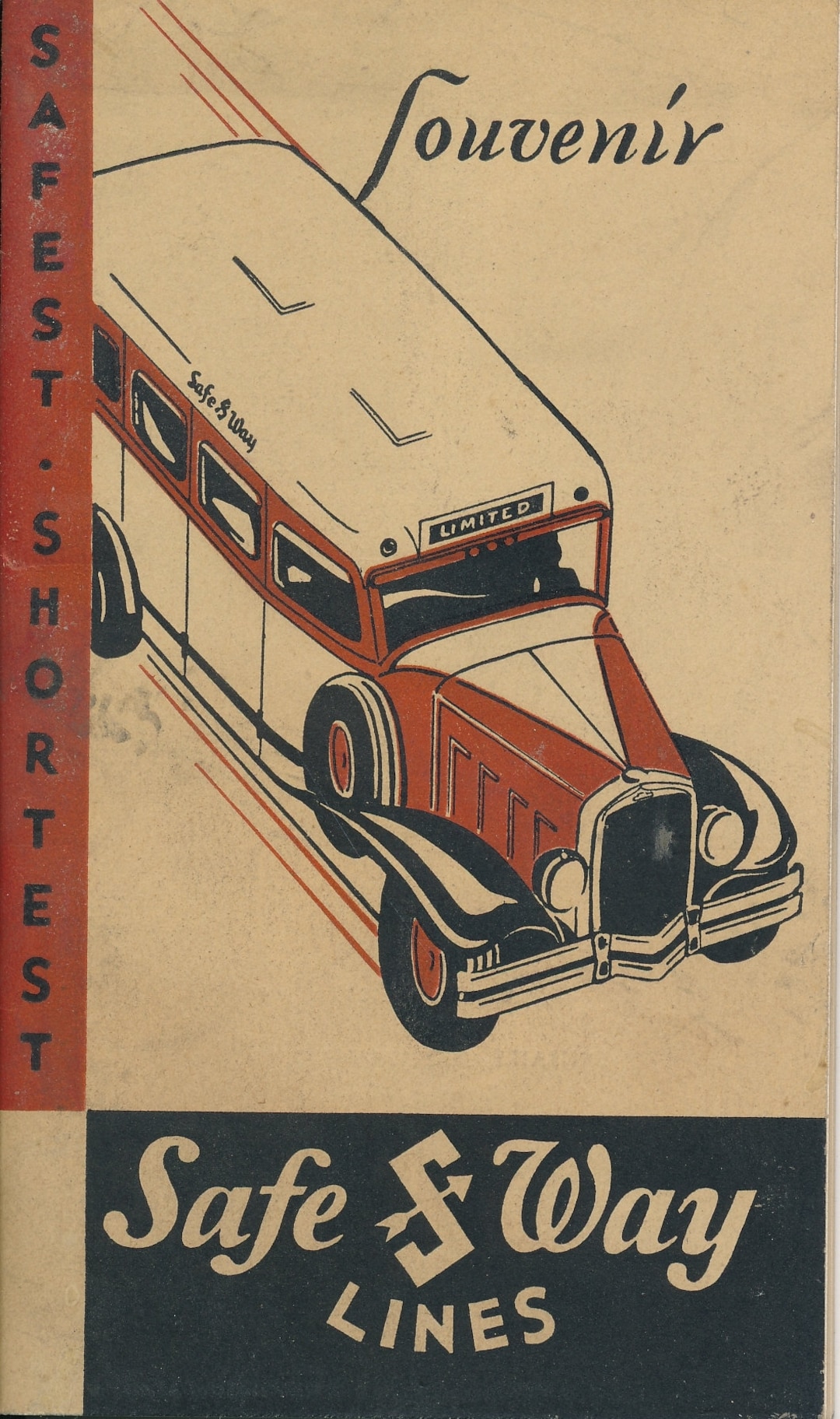 Safeway Bus Lines Brochure Dated 1933 - Etsy