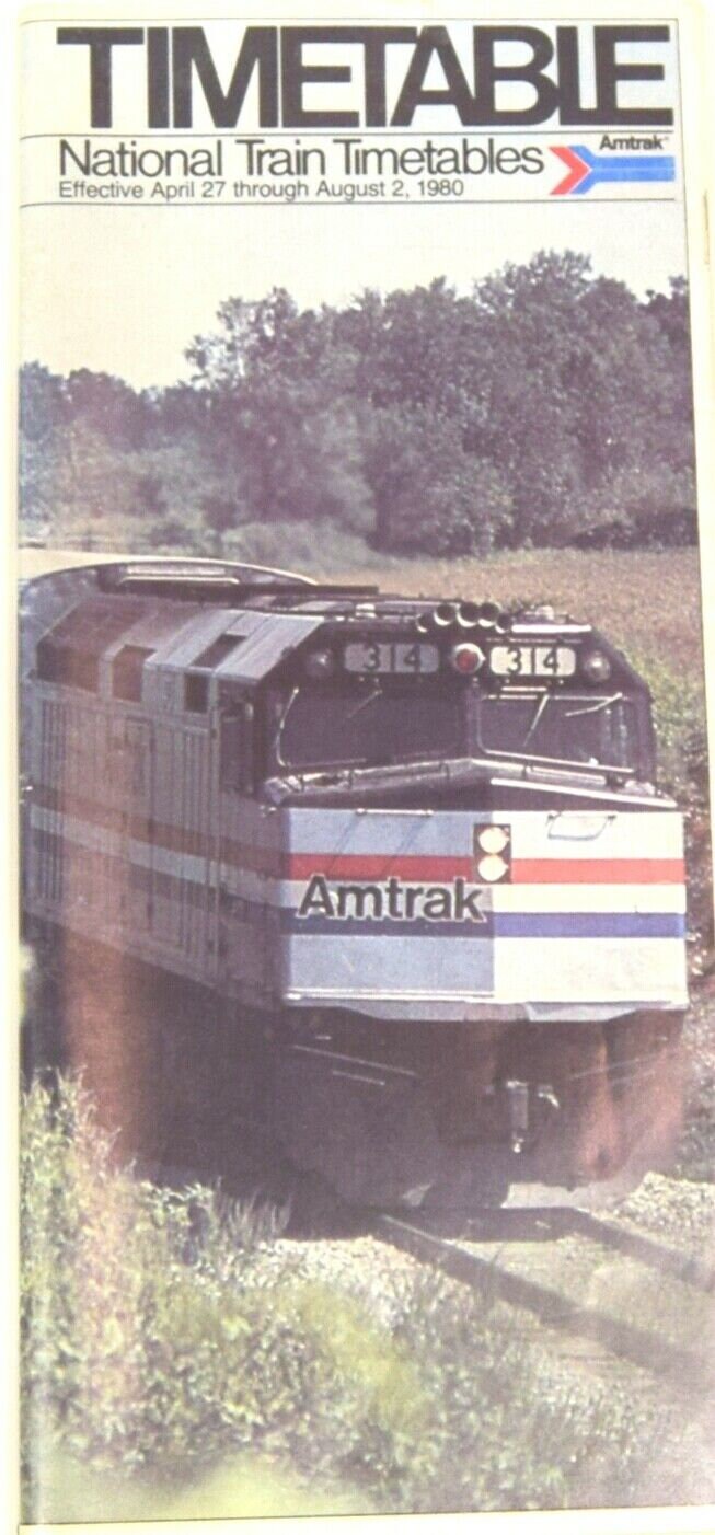 Amtrak Nationwide Passenger Train Timetables. Lot of 2 October 29, 1978 ...